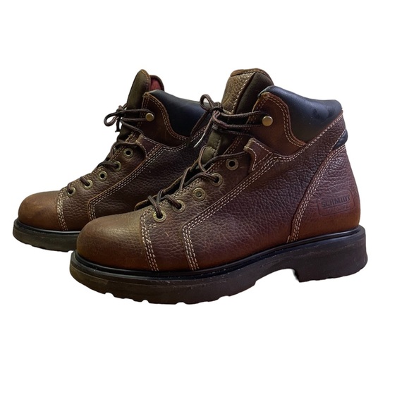 schmidt | Shoes | Schmidt Fit For Her Leather Work Boots Slip Oil ...